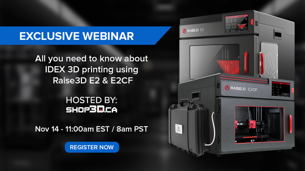 Webinar: All You Need to Know about IDEX Printing Using Raise3D E2 & E ...